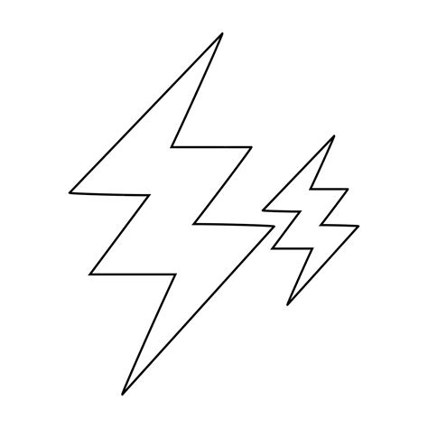 Premium Vector Flash Lightning Bolt Icon Electric Power Symbol Power
