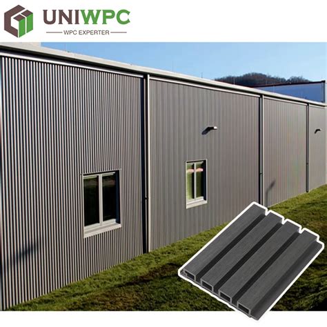 Slatted Fluted Wall Panel Exterior Siding Co Extrusion