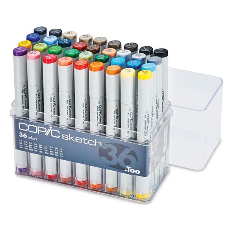 Copic Sketch Marker Set Assorted Colors Set Of 36 Blick Art Materials