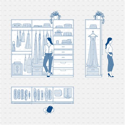 Download Dynamic Cad Blocks And Vector Wardrobe Objects Hers Women