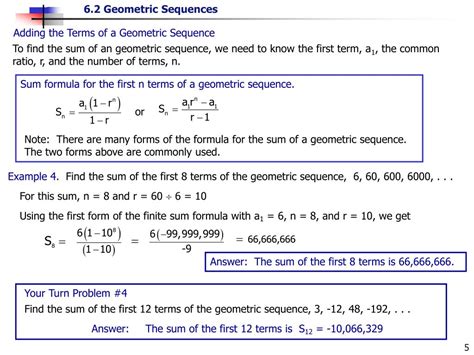 Common Ratio Geometric Sequence Formula Olfewolf