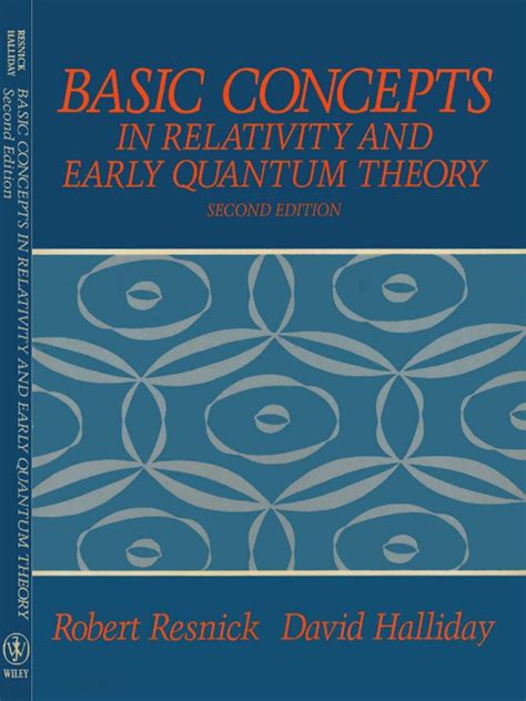 Basic Concepts In Relativity And Early Quantum Theory Resnick Halliday Pdf Luminiferous