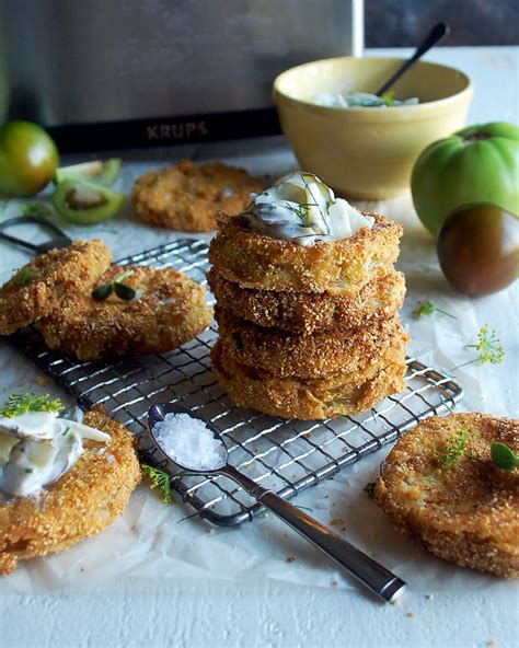 Fried Green Tomatoes With Buttermilk Dressing The Original Dish