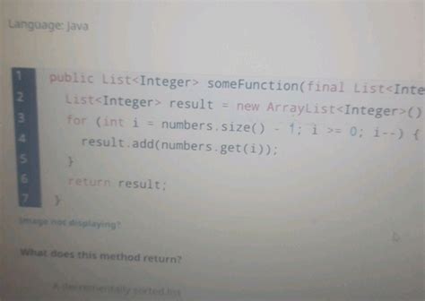 Langoage Java Public List Somefunction Final Studyx