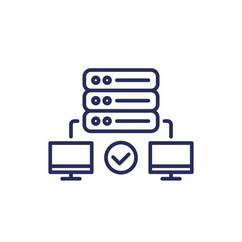 Proxy Server Line Icon On White 42361856 Vector Art At Vecteezy
