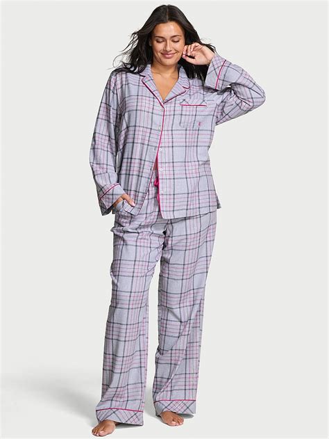 Buy Flannel Long Pajama Set Print Order Pajamas Sets Online