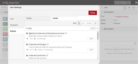 Node Red Adding Nodes Using Palette Manager Raspberry Pi