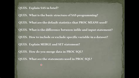 base sas interview top 15 questions hindi english youtube