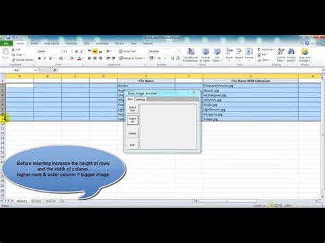 فیلم آموزشی درج خودکار عکس در سلول اکسل دستیار تصویر اکسل فیلم های