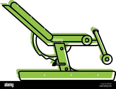 Leg Curl Gym Machine Fitness Icon Image Stock Vector Image Art Alamy