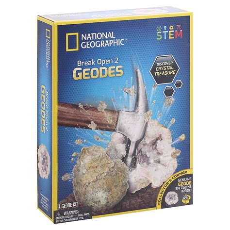 National Geographic Break Open Geode Kit 1 Ct Shipt