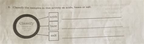 Classify The Samples In This Activity As StudyX