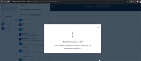 audio video not supported on safari chrome · issue 9975