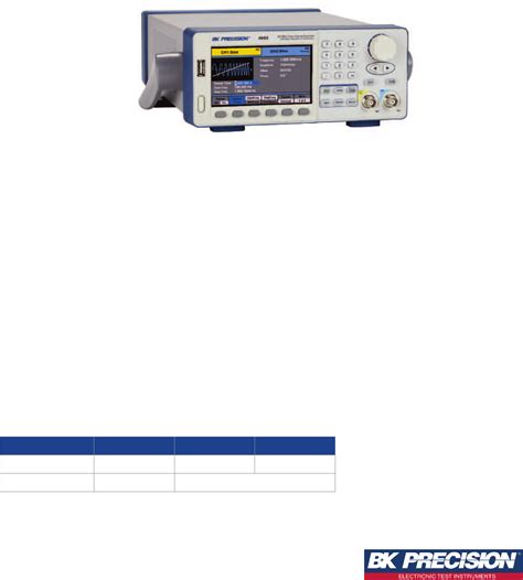 4060 Series Datasheet By Bandk Precision Digi Key Electronics
