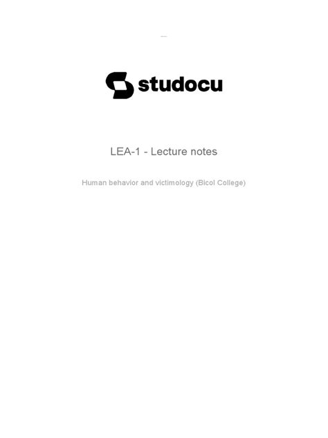 lea 1 lecture notes pdf police human resources