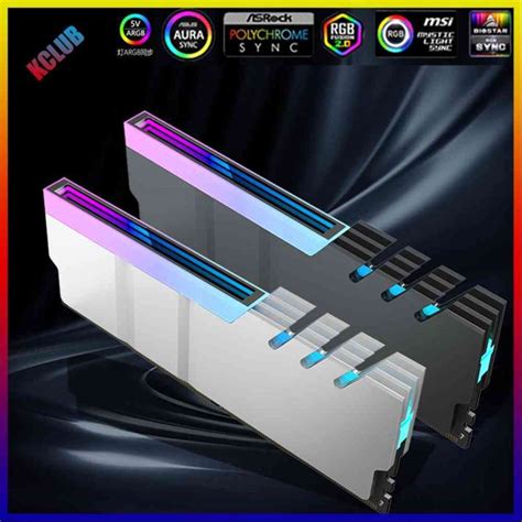 Ram Cooling Heat Sink Ddr Ddr Heat Cooler Radiator V Pin Argb Aura Sync Aluminum Alloy Heat