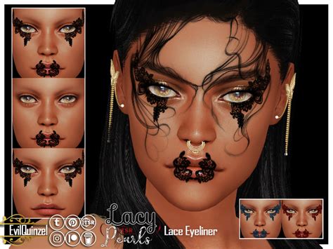 EvilQuinzel S LacyPearls Lacy Eyeliner Makeup Cc Sims 4 Cc Makeup