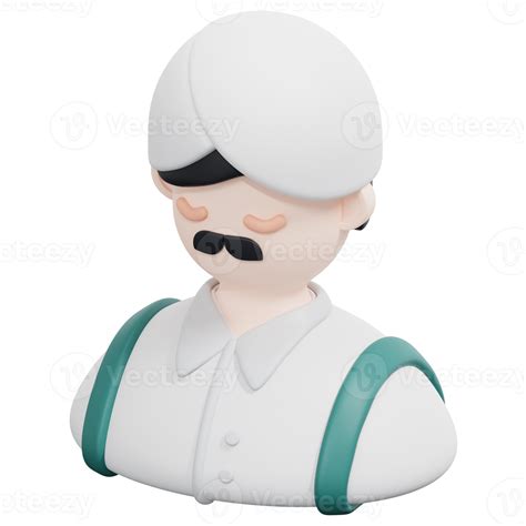 Indian D Render Icon Illustration PNG