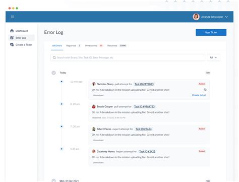 Error Activity Log For Web App Ui By David Awokoya On Dribbble