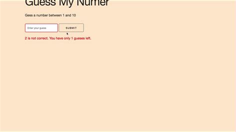 Guess Number Game Javascript Web Appjs Html Css Skeletoncss Youtube