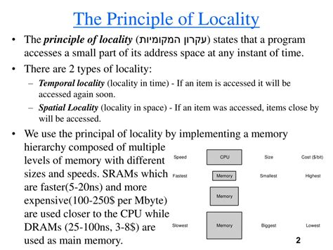 ppt memory hierarchy for efficient data access powerpoint