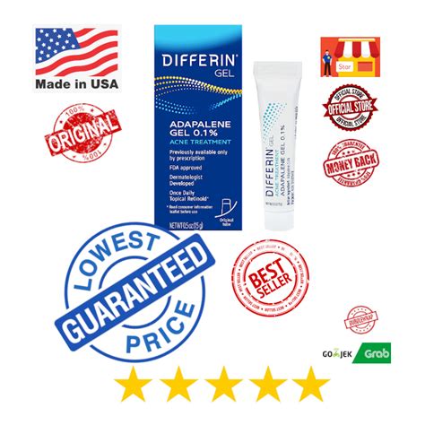 Jual Differin Acne Treatment Gel 15 Gram Usa 0 1 Adapalene Krim