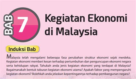 KEGIATAN EKONOMI DI MALAYSIA Quizizz