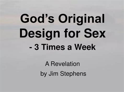 Ppt Gods Original Design For Sex 3 Times A Week Powerpoint