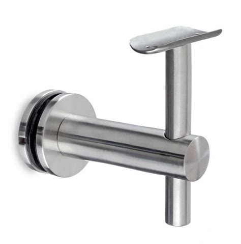 Stainless Steel Glass Mount Handrail Bracket For 1 12 Round Or Squar
