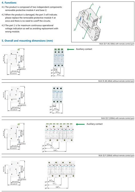 Chint Original Nu6 Ii Spd Surge Protector 1p 2p 3p 4p 40ka 60ka 100ka