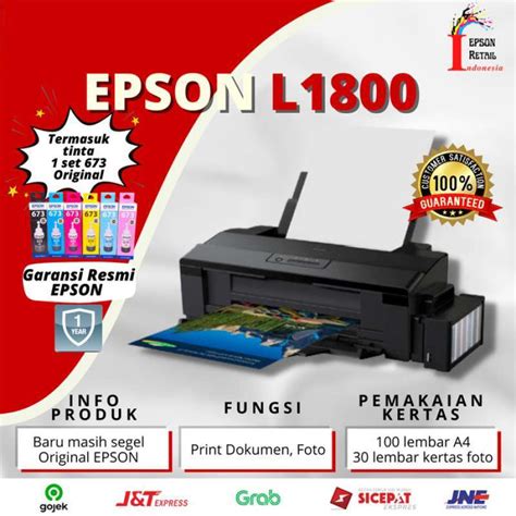 Promo Printer Epson L1800 Original Diskon 23 Di Seller Indah Elektrika