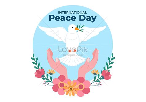 국제 평화의 날 삽화 일러스트 무료 다운로드 Lovepik