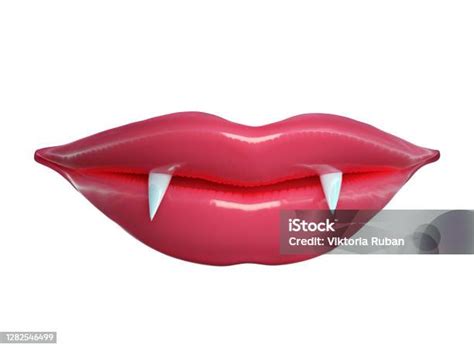 흰색 3d 일러스트에 고립 된 할로윈을위한 송곳니와 뱀파이어 입 이빨에 대한 스톡 사진 및 기타 이미지 이빨 0명 고딕 양식 Istock