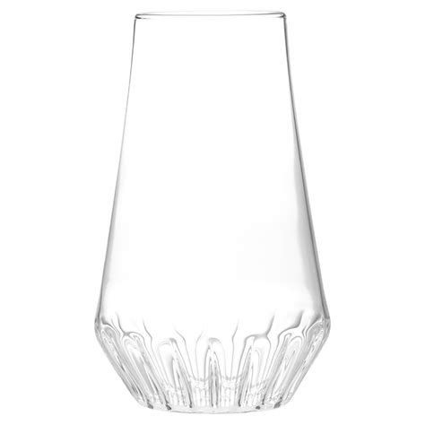 Eu Clients Contemporary Czech Glass Fluted Medium Vase Handcrafted In