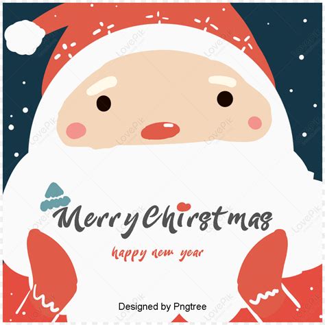 귀여운 일러스트 산타 삽화 배경축제낙서카드 Png 일러스트 무료 다운로드 Lovepik