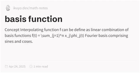 Basis Function