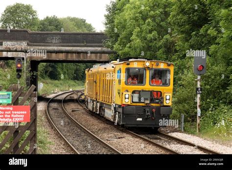 Harsco Rgh20c Rail Grinder Train Dr79261 And Dr79271 Passes Through