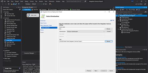 SQL Server Integration Services SSIS Basics Script Task Matrixpost Net