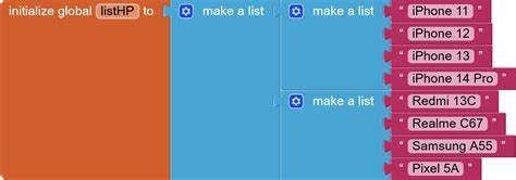 Pengenalan Array Pada Kodular Atau App Inventor 2 Tutorial Blok