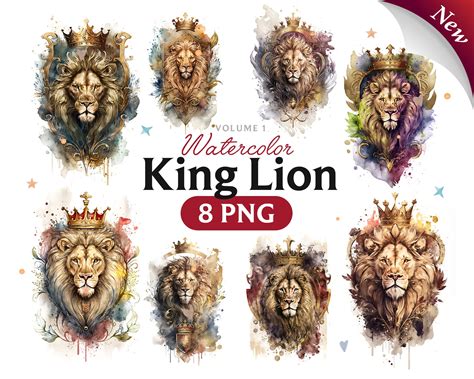 Lion With Crown Clip Art