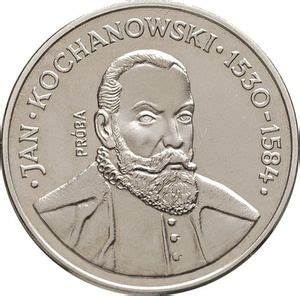 Moeda Złotych PRÓBA Jan Kochanowski Polônia República Popular da