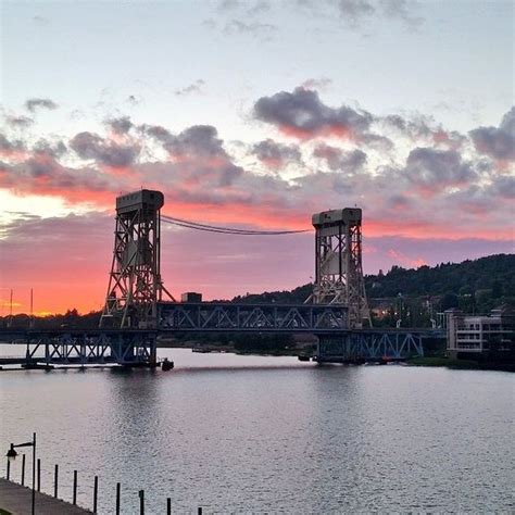 The Houghton Hancock Lift Bridge Keweenaw Upperpeninsula Puremichigan Tower Bridge George