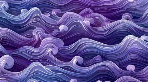Wave Pattern Wallpaper Premium Ai Generated Image