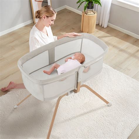 Comomy 3 IN 1 Baby Bassinet For Infant Portable Travel Rocking