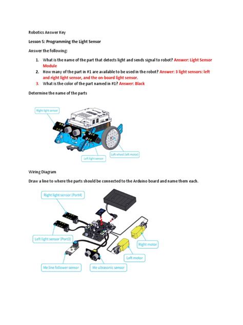 Robotics Answer Key Pdf Robot Robotics