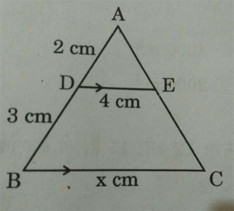 In The Given Figure Debc The Value Of X Isa 6b 125c 8d 10