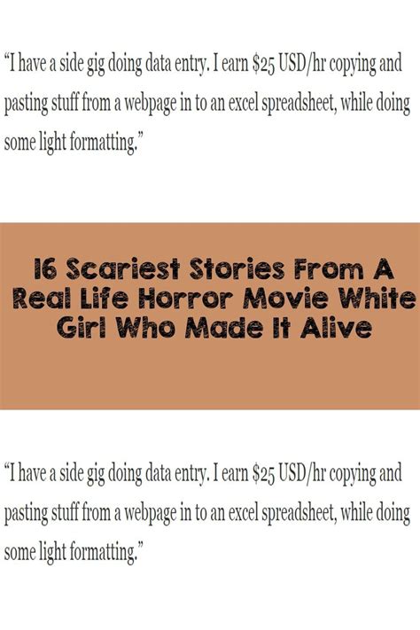 16 Scariest Stories From A Real Life Horror Movie White Girl Who Made It Alive Artofit