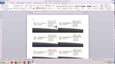 6 Pasos Tarjetas De Presentación En Word Fáciles De Crear