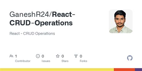 GitHub GaneshR24 React CRUD Operations React CRUD Operations