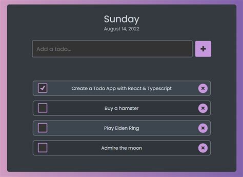todo react typscript app